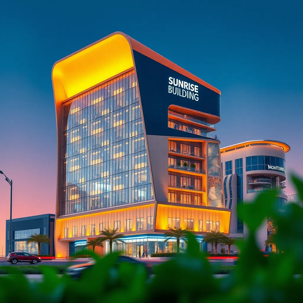 The Architectural Journey of Sunrise Building in Silicon Oasis